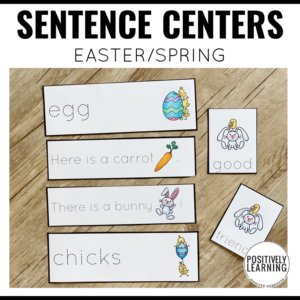 Easter Writing Centers - Positively Learning