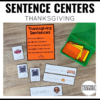 Thanksgiving Writing Centers - Positively Learning