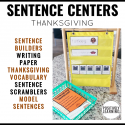 Thanksgiving Writing Centers - Positively Learning