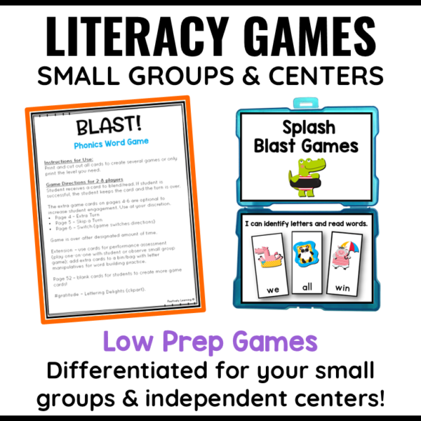 Summer Literacy Games - Positively Learning