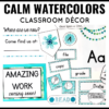 Classroom Decor: Watercolors - Positively Learning