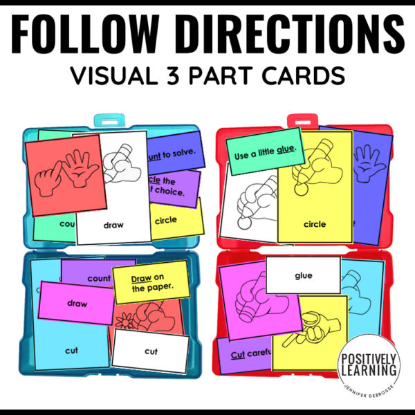 Following Directions Visuals - Positively Learning