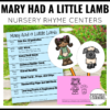 Mary had a Little Lamb Activities - Positively Learning