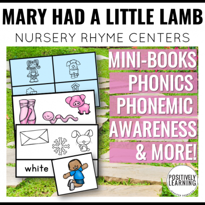 Mary had a Little Lamb Activities - Positively Learning