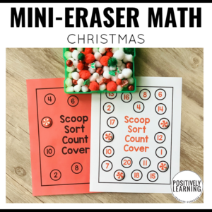 Mini-Eraser Christmas Math - Positively Learning
