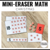 Mini-Eraser Christmas Math - Positively Learning