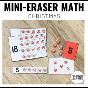 Mini-Eraser Christmas Math - Positively Learning