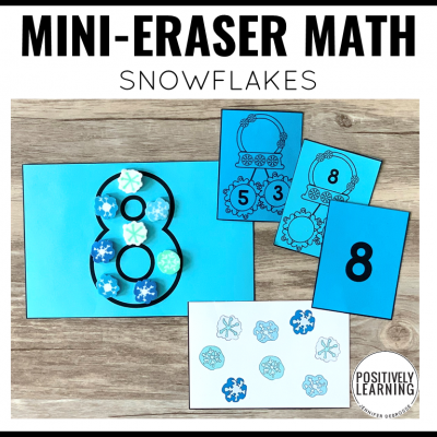 Mini Eraser Math Centers - Positively Learning