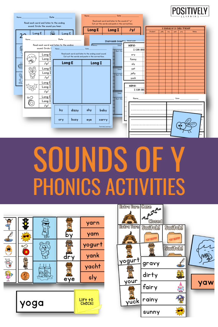 Sounds of Y Phonics Activities - Positively Learning