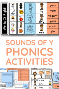 Sounds of Y Phonics Activities - Positively Learning