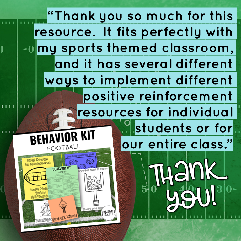 Football Behavior Kit - Positively Learning