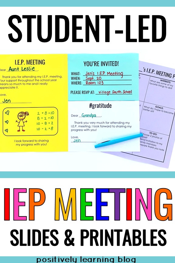 Student Led IEP Meeting Kit - Positively Learning