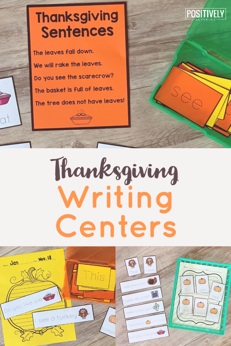 Thanksgiving Ideas for the Resource Room - Positively Learning