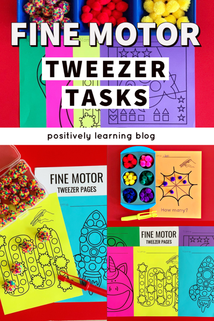 Fine Motor Tweezer Activities - Positively Learning