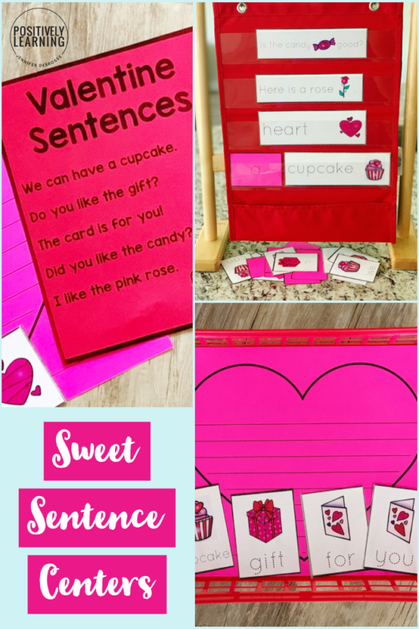 Valentine Sentence Centers - Positively Learning