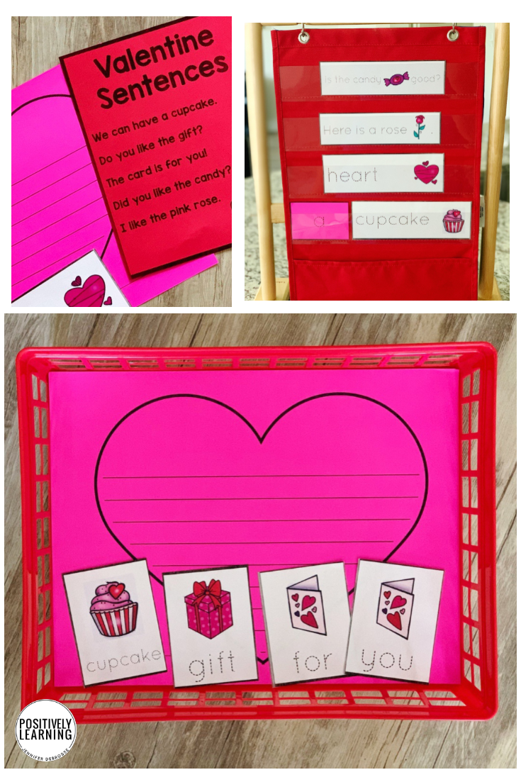 Valentine Sentence Centers - Positively Learning