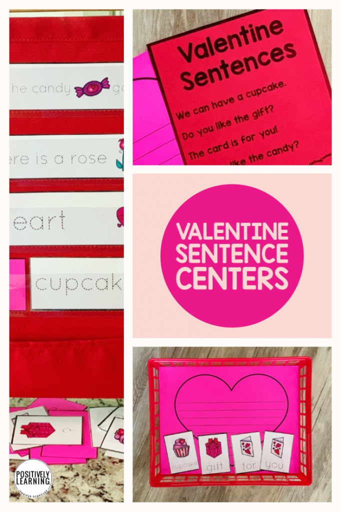 Valentine Sentence Centers - Positively Learning