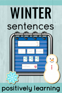 Winter Sentence Centers - Positively Learning