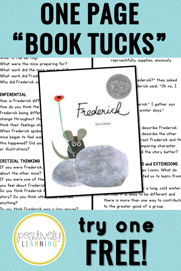 One Page Book Companions - Positively Learning