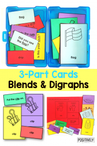 Blends 3-Part Cards - Positively Learning