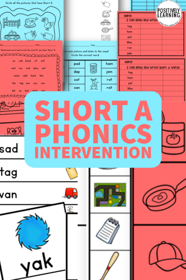 Short A Phonics Activities - Positively Learning