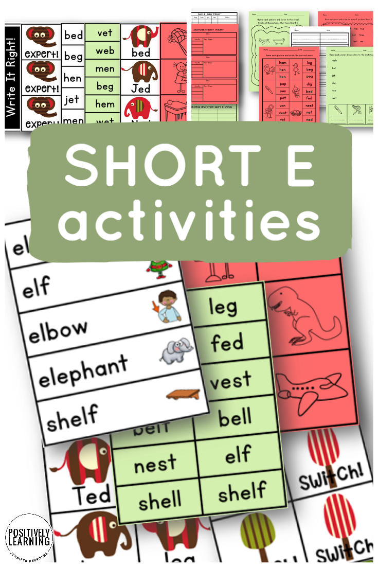 Short E Phonics - Positively Learning