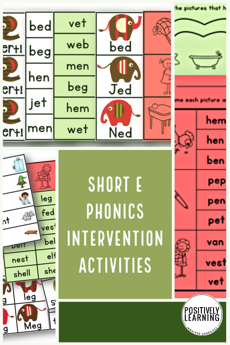 Short E Phonics - Positively Learning