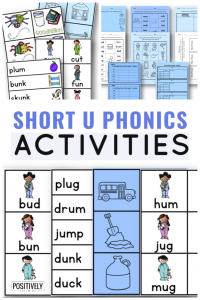 Short U Phonics Activities - Positively Learning