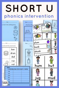 Short U Phonics Activities - Positively Learning