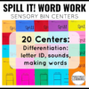 Spill It Word Work Centers - Positively Learning