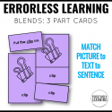 Blends 3-Part Cards - Positively Learning