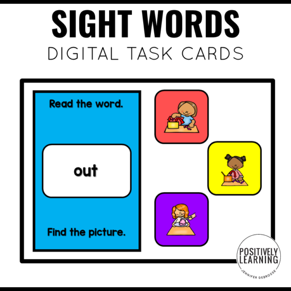 Digital Sight Word Centers - Positively Learning