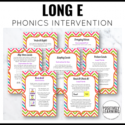 Long E Phonics Activities - Positively Learning