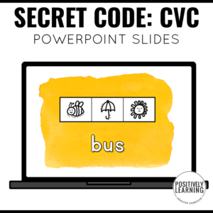 Secret Code CVC Words - Positively Learning