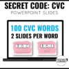 Secret Code CVC Words - Positively Learning