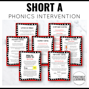Short A Phonics Activities - Positively Learning