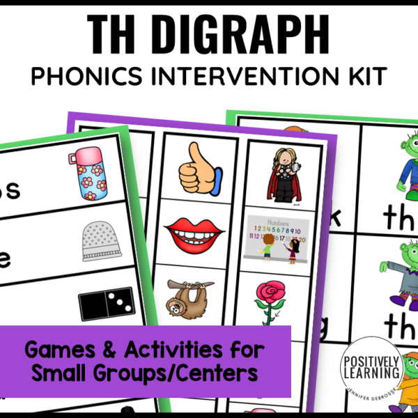 TH Digraph Phonics Activities - Positively Learning