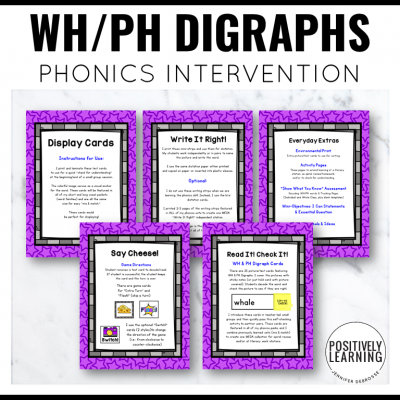 WH and PH Digraphs - Positively Learning