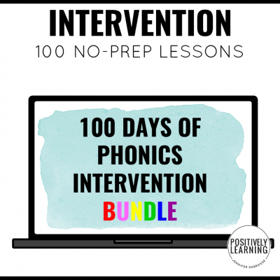 100 Days of Phonics Intervention - Positively Learning