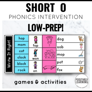 Short O Phonics - Positively Learning