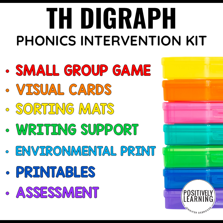 TH Digraph Phonics Activities - Positively Learning