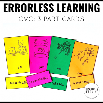 CVC 3-Part Cards - Positively Learning