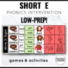 Short E Phonics - Positively Learning