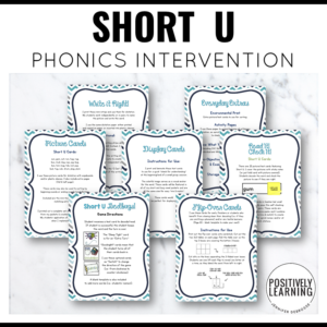 Short U Phonics Activities - Positively Learning