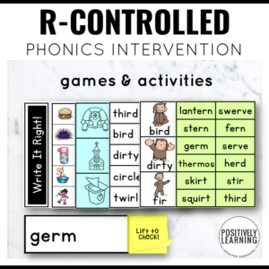 R-Controlled Phonics - Positively Learning