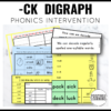 CK Digraph Phonics Activities - Positively Learning