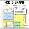 CK Digraph Phonics Activities - Positively Learning