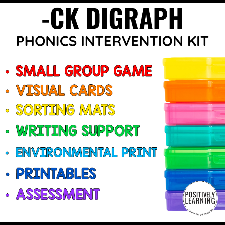 CK Digraph Phonics Activities - Positively Learning