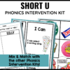 Short U Phonics Activities - Positively Learning