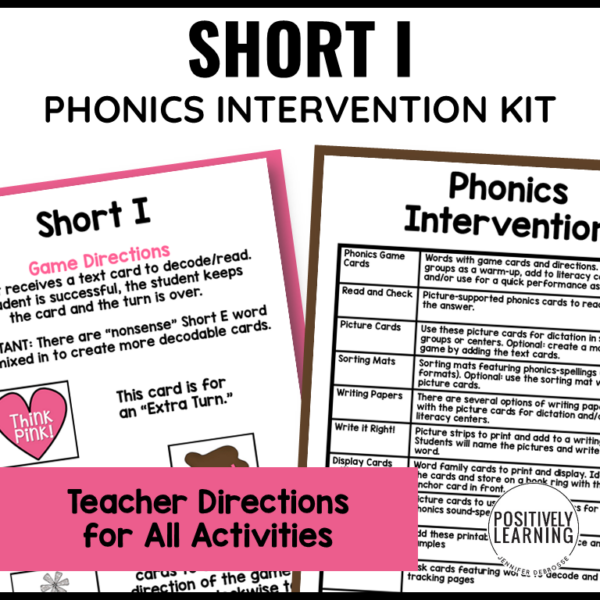Short I Phonics - Positively Learning